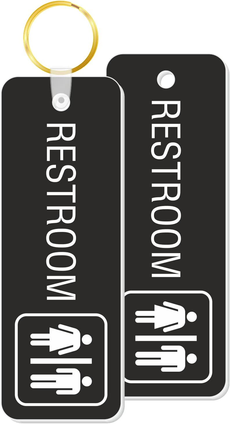 Amazon.com : Lucky Line - Men's Restroom Pass Key Tag, Plastic with ...