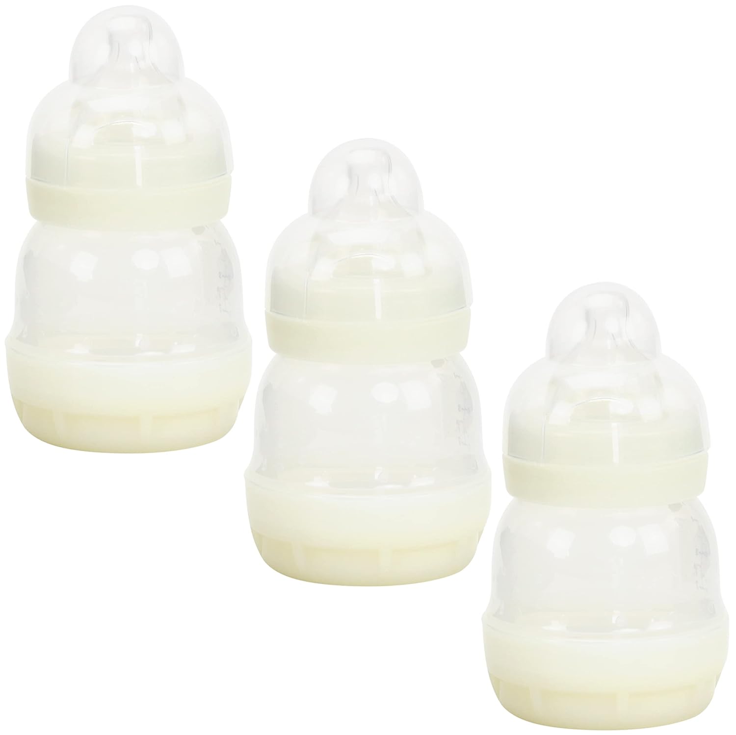 Amazon.com : Iconikal Anti-Colic Vented Baby Feeding Bottle, 4-Ounce, 3 ...