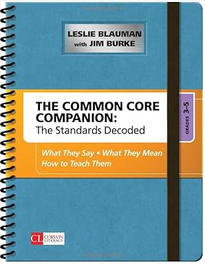 Amazon.com: The Common Core Companion: The Standards Decoded, Grades 3 ...