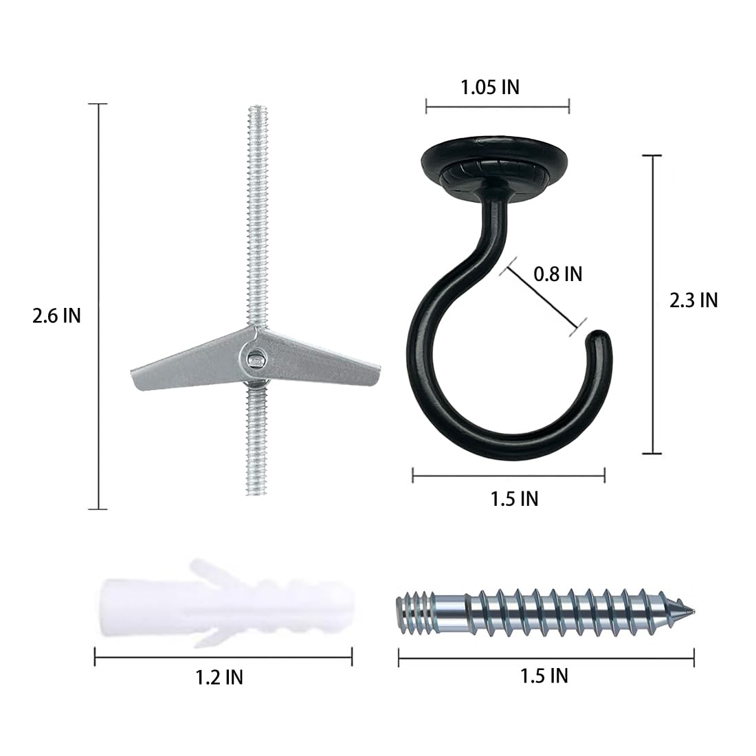 Large Ceiling Hooks Amazon.com: ATLIN Ceiling Hooks (100 Pack) Drop