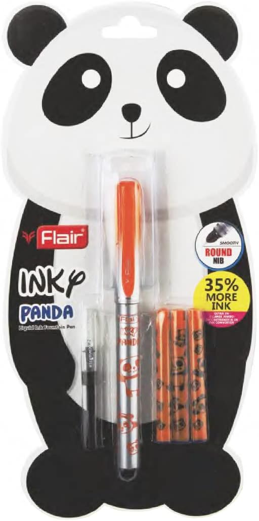 FLAIR Inky Series Panda Liquid Ink Fountain Pen Blister Pack | Free 4 ...