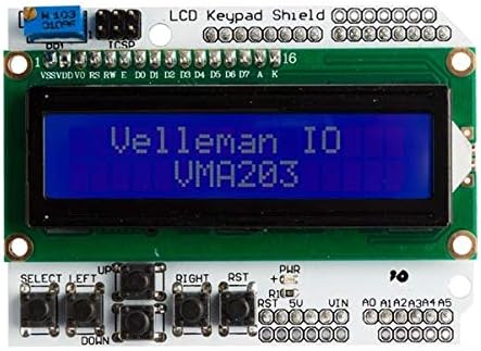 Velleman VMA203 LCD and Keypad Shield for Arduino, Multi-Colour – BigaMart