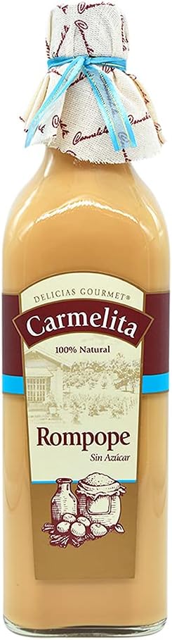 Rompope Sin Azúcar Carmelita, Gourmet 100% natural (750 ml) : Amazon ...