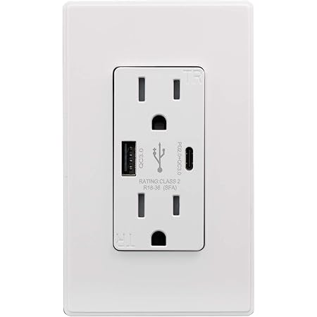 Amazon.com: Leviton USB4P-W 4.2-Amp High Speed 4-Port USB Charger ...