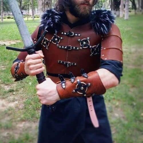 Amazon.com: Leather Armor Viking Body Armor Medieval King Torso (Only ...