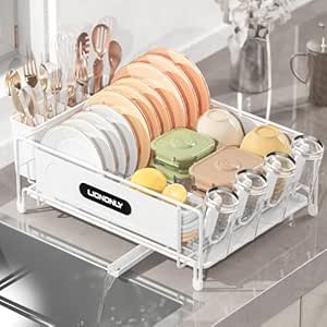 Amazon.com - LIONONLY Dish Drying Rack, Dish Racks for Kitchen Counter ...