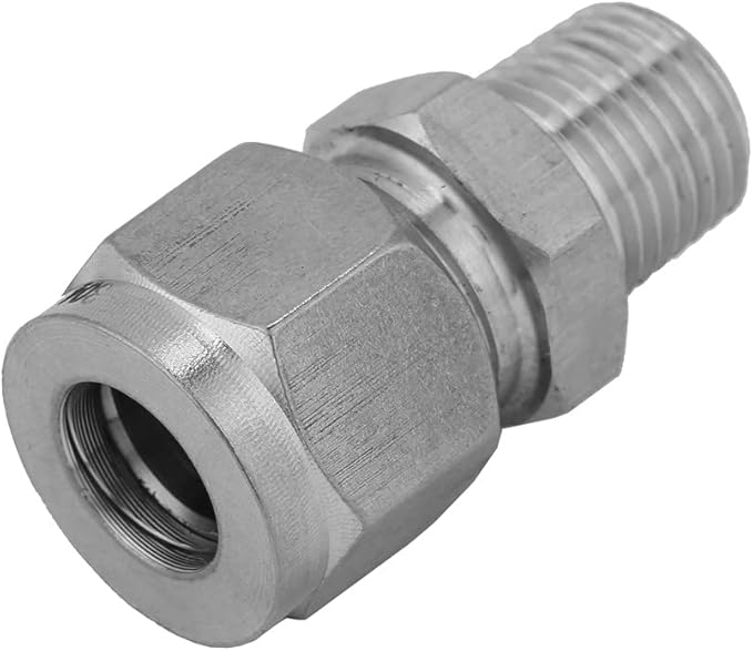 Amazon | ストレートフェルールジョイント 1個 ZG圧縮継手 ステンレス304鋼製 油・水・空気用 (ZG1/4-8) | DIY・工具・ガーデン