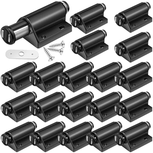 Gisafai 20 Pcs Magnetic Push to Open Door Latches Magnetic Touch Latch ...