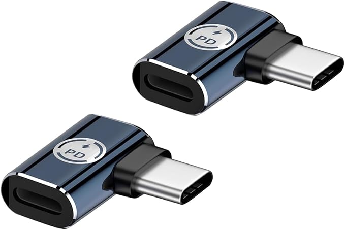 Amazon.com: 90 Degree Lighting to USB C Adapter,2-Pack Lightning Female ...
