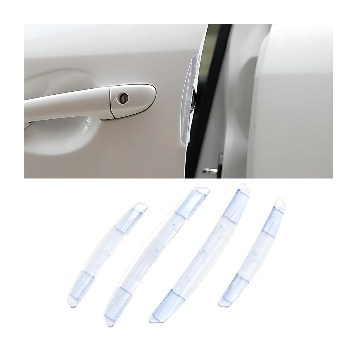 Amazon.com: BELOMI 4Pcs PVC Car Door Edge Guards, 4.3"&3.1" Anti ...
