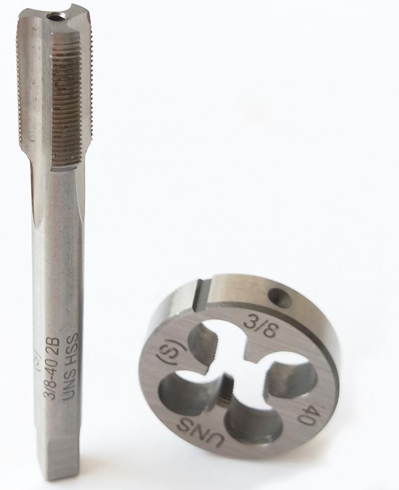 3/8-40 Tap And Die Set, UNS Machine Thread Tap And UNS Round Thread Die ...
