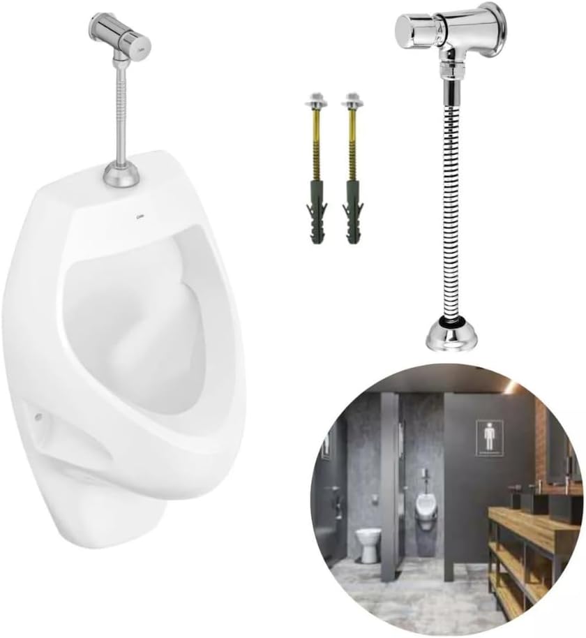 Kit Conjunto Mictorio Cerâmica Sifonado Eco Branco Celite | Amazon.com.br