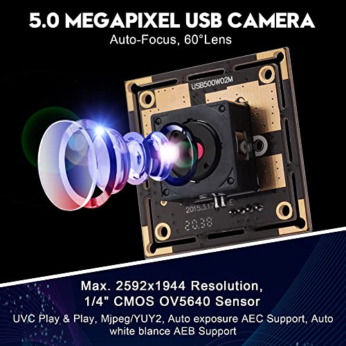 Svpro Autofocus USB Camera Module 5MP USB Board Camera OV5640 CMOS ...
