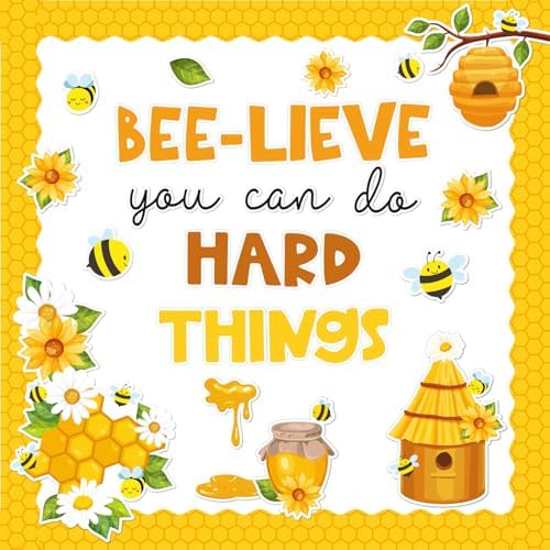 Amazon.com: JarThenaAMCS 70Pcs Bee Bulletin Board Decorations Back to ...