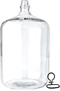 Amazon.com: Home Brew Ohio 6.5 Gallon Glass Carboy with Carboy Handle ...