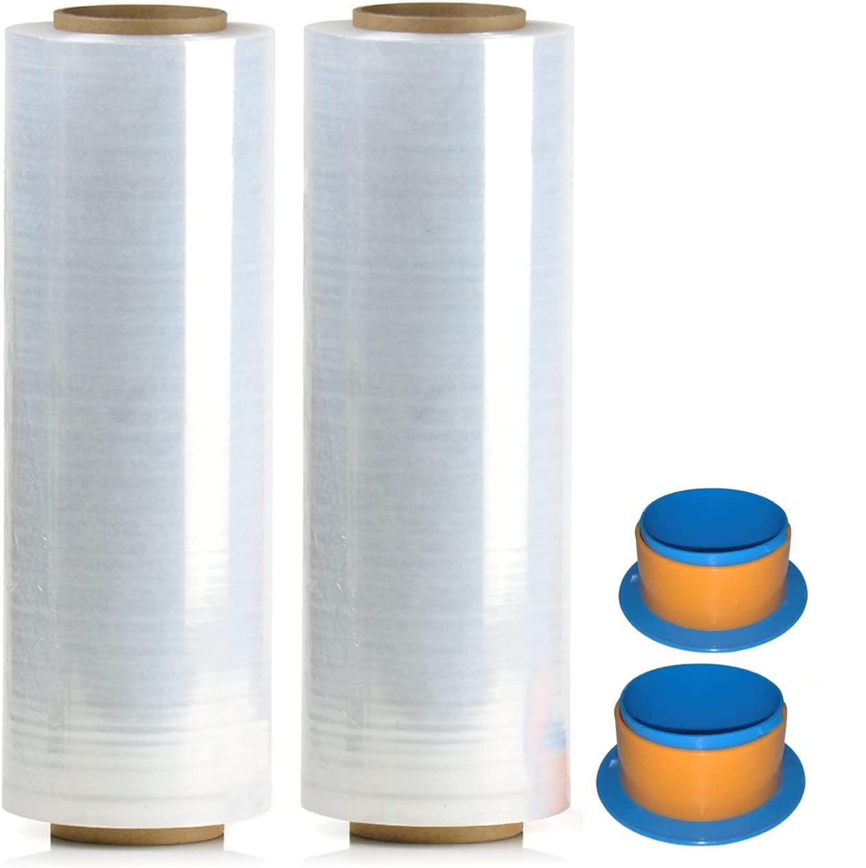 15" Stretch Wrap/Film with Handles 1600ft 500% Stretch Clear Cling ...
