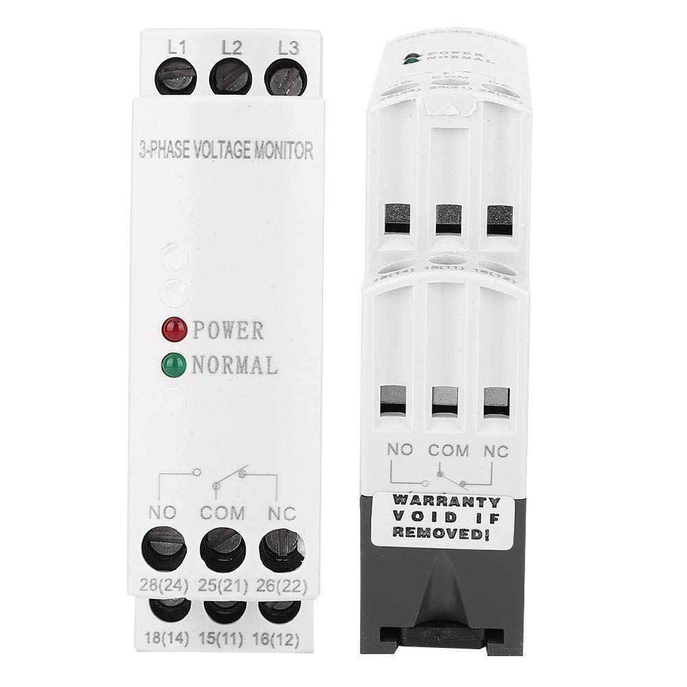 Buy 3 Phase Circuit Protector Voltage Monitoring Relay Phase Failure ...