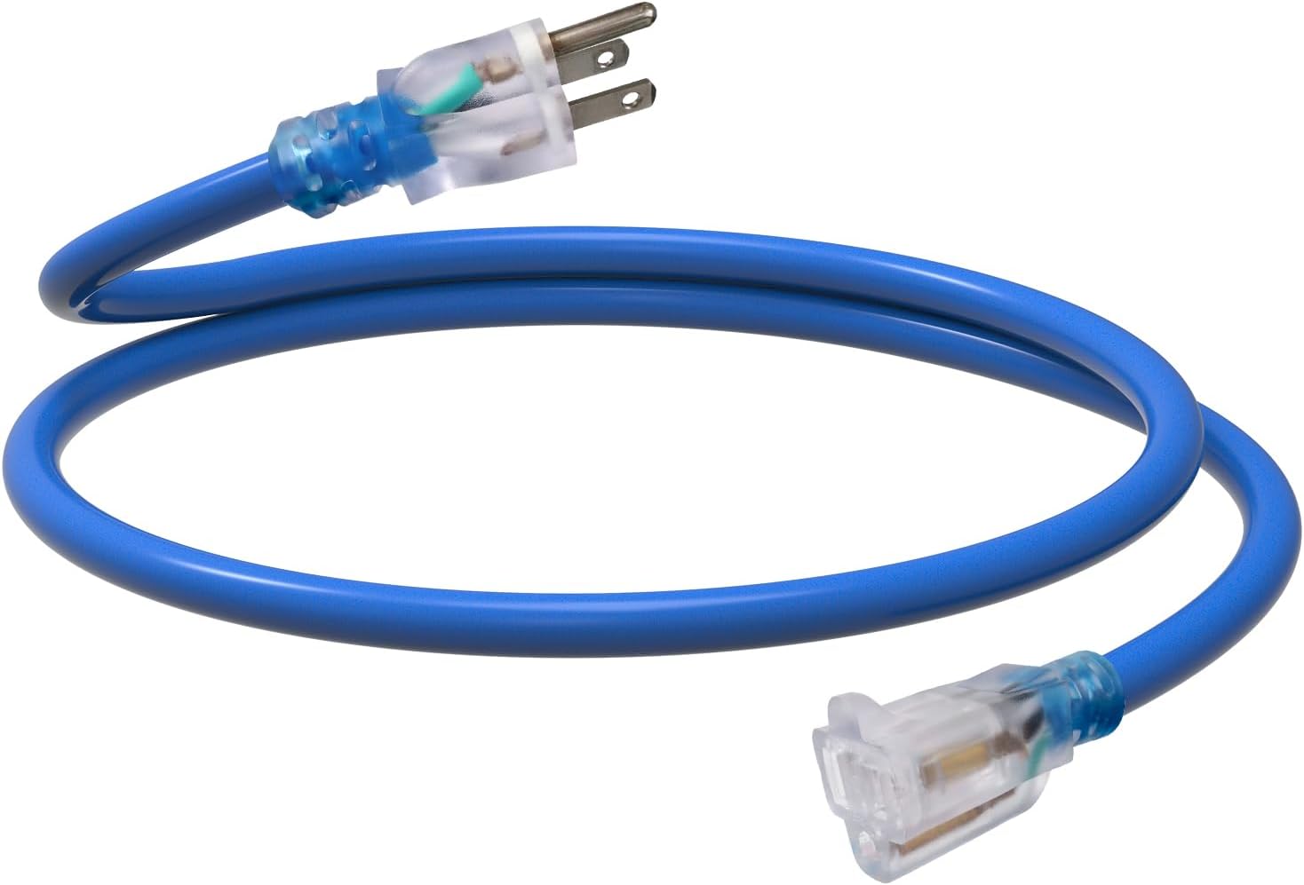 EP 3 Ft Extension Cord with Lighted End, 12/3 Gauge SJTW Heavy Duty ...