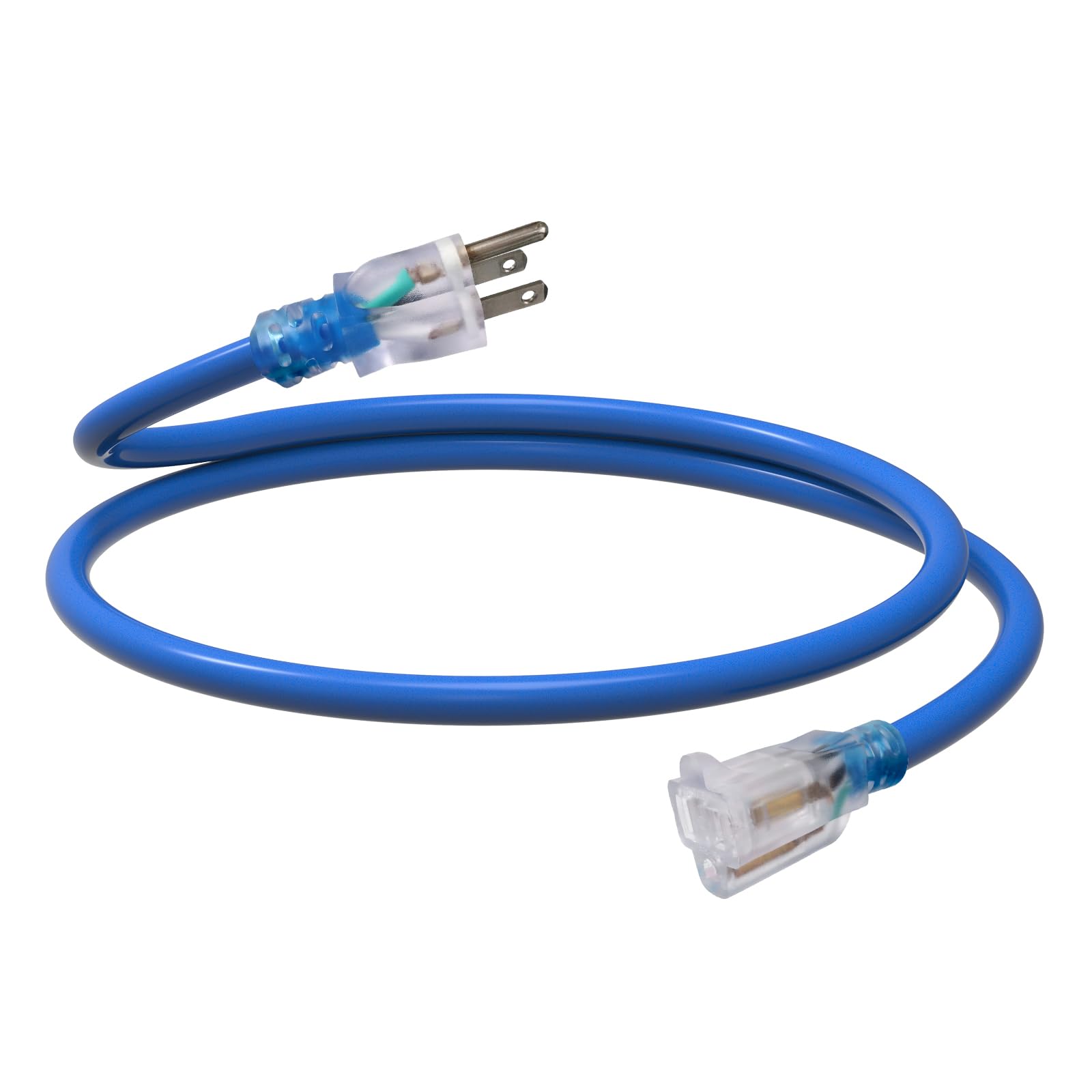 EP 3 Ft Extension Cord with Lighted End, 12/3 Gauge SJTW Heavy Duty ...