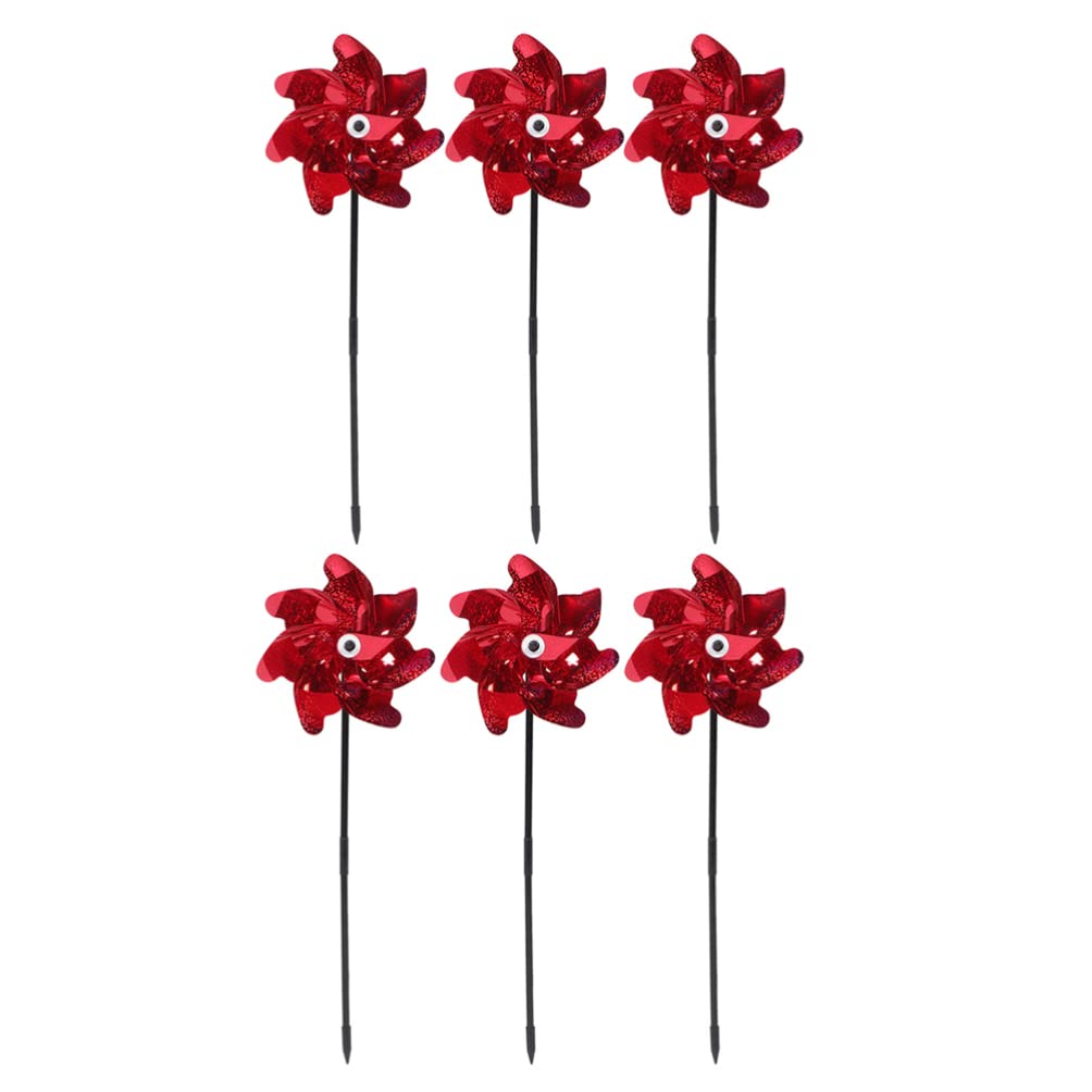 Amazon.com: Zerodeko 6Pcs Pinwheels for, Metallic Pinwheels Outdoor ...