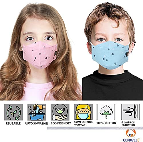 Cenwell Kids 3D Mask Reusable, Washable, Breathable & Comfortable ...