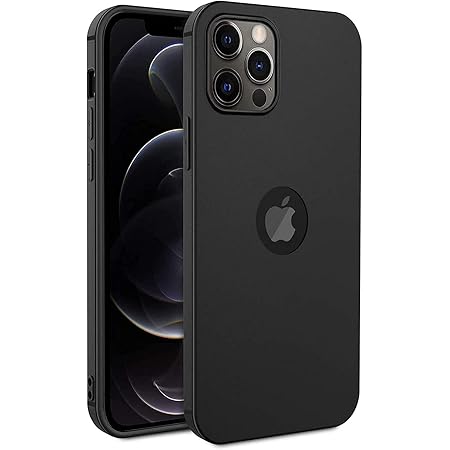 Enflamo Back Case Cover for iPhone 12/12 Pro (TPU+Plastic, Black ...