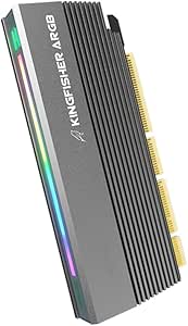 Amazon.com: Aluminum Alloy 5V 3Pin ARGB PCIE 4.0 to NVME Protocol ...