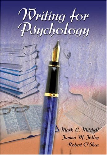 Amazon.com: Writing for Psychology (with InfoTrac): 9780155085541 ...