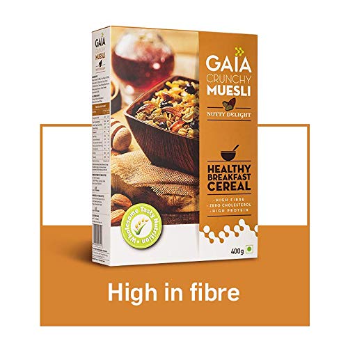Gaia Nutty Delight Muesli, 400G : Amazon.in: Grocery & Gourmet Foods