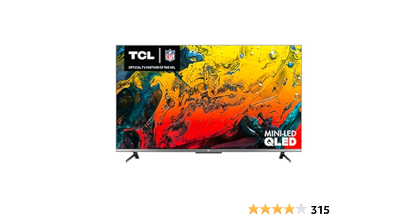 TCL 75" Class 6-Series 4K Mini-LED UHD QLED Dolby Vision HDR Smart Google TV - 75R646, Black