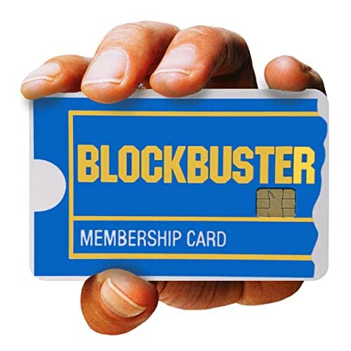 Amazon.com: STICKIEMART Blockbuster Membership Card Cover DEBIT|CREDIT ...