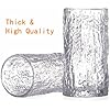Amazon.com | Cididu Set of 6 Textured Drinking Glasses, 10 oz Embossed ...