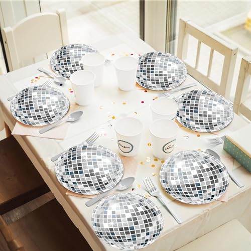 Snapklik.com : 48 Pieces 70s Disco Party Paper Plates For 70s Party ...