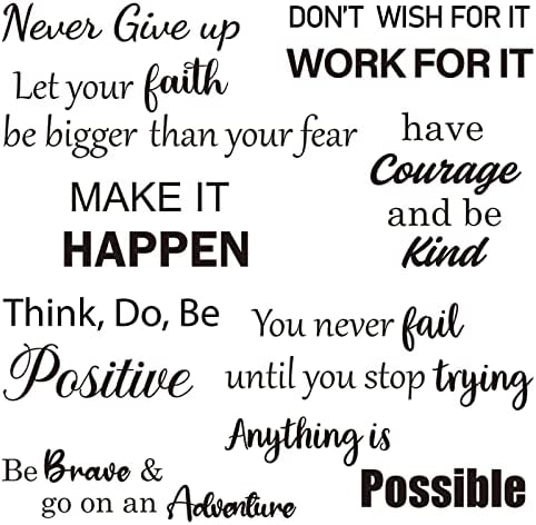 Amazon.com: Inspirational Wall Decals, Motivational Affirmation ...