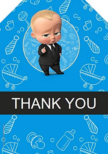 Party Fun Games Boss Baby Theme Thank You Tags for Decoration -Pack of ...