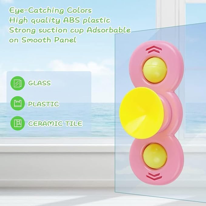 Kidology 3Pcs Silicone Suction Cup Spinner Sensory Fidget Baby Bath ...