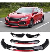 Amazon.com: DREAMOTOR Front Bumper Lip Spoiler, Car Universal ...