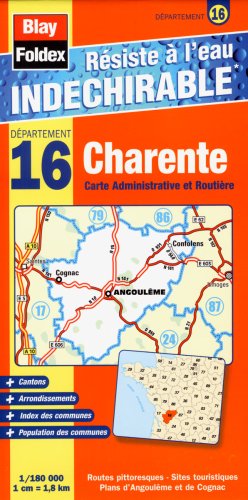 16 charente carte administrative et routiere: Amazon.co.uk ...