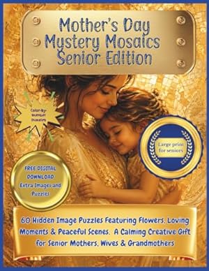 Amazon.com: Mother's Day Mystery Mosaics. Senior edition: 60 Hidden ...