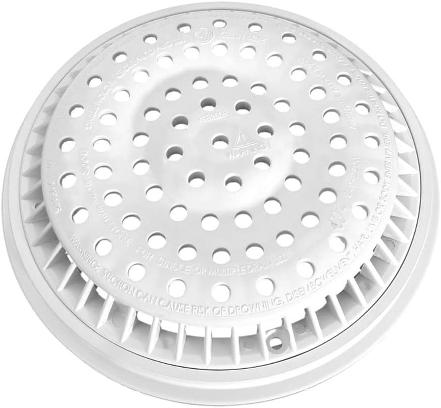 Amazon.com: Afras Anti-Vortex White Drain Cover 7 3/8 inch - White Pool ...