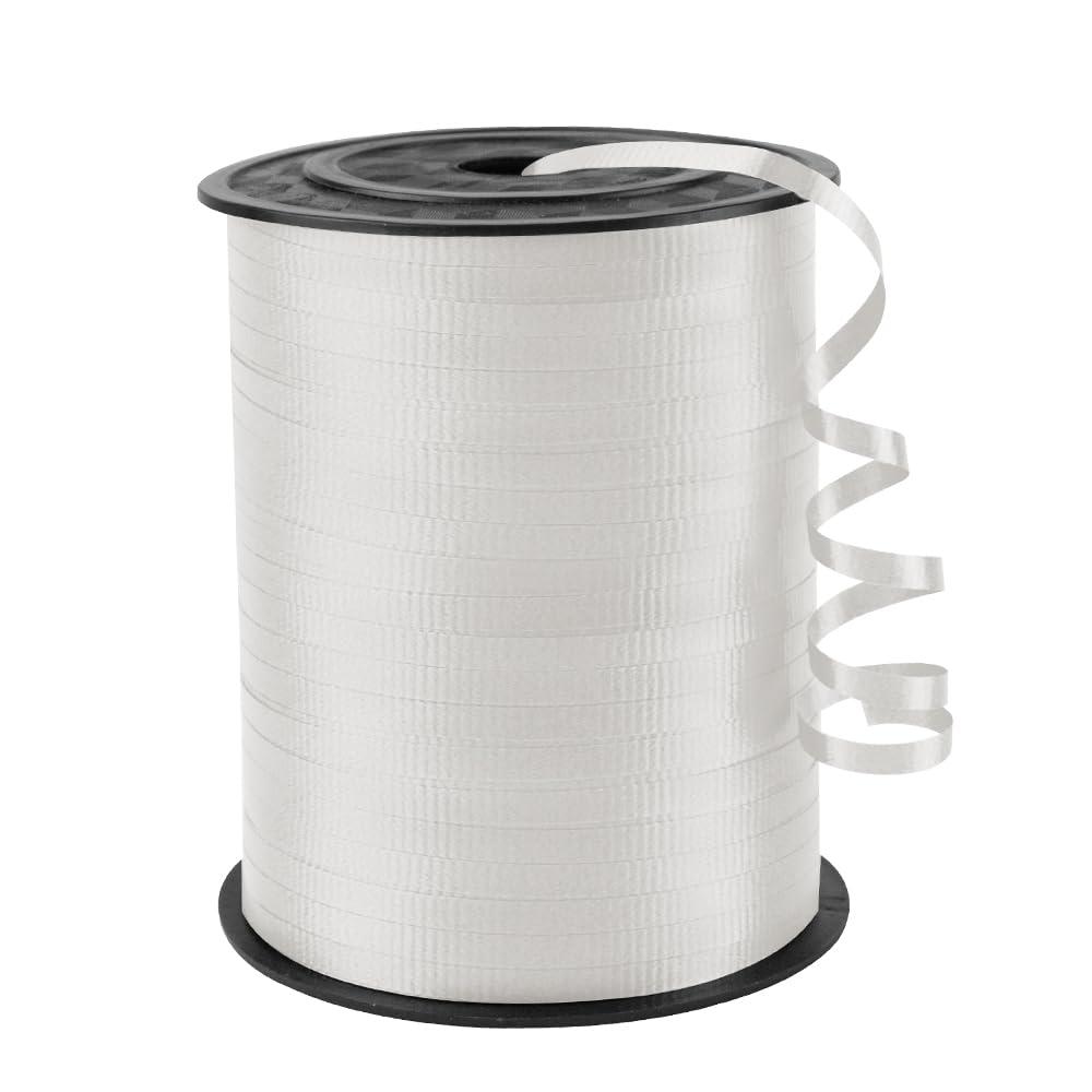 Amazon.com: KMER LIFE White Crimped Curling Ribbon, 1/5" Wide x 500 ...