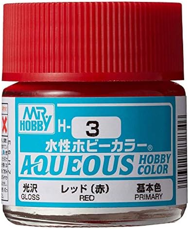 Amazon.com: Mr. Hobby Gloss Red Aqueous Color 10ml - Model Building ...
