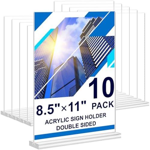 Amazon.com: Acrylic Sign Holder, 5 x 7 inches Clear Table Menu Display ...
