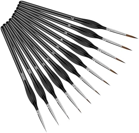 Amazon.com: Best Small Miniature Paint Brushes - Detail Paint Brush Set ...