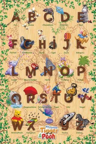 Empire 77882 Disney Winnie The Pooh-Alphabet Educational-Poster 91,5 x ...