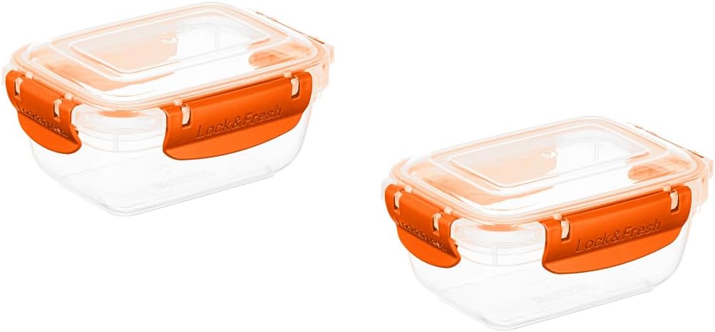 Amazon.com: Superio Plastic Food Storage Containers with Airtight Lids ...