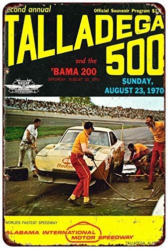 Amazon.com: 1970 Talladega 500 Speedway Rusty Look Wall Decor Metal ...