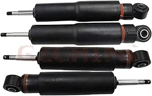 Amazon.co.jp: 4X フロント + リア エアサスペンション ショックアブソーバー トヨタ ランドクルーザー 100 UZJ100 ...