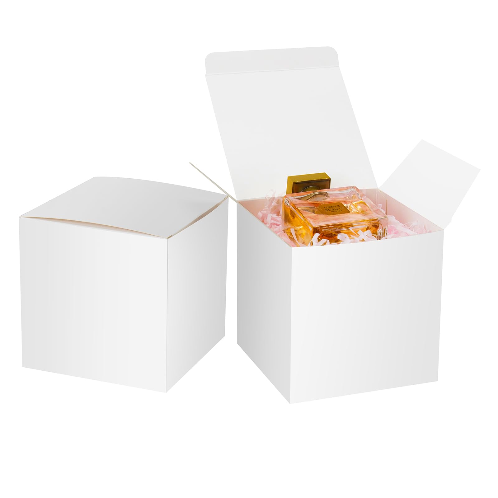 Amazon.com: GINLEBO 4x4x4 Gift Boxes 10Pack White Gift Boxes with Lids ...