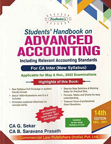 Amazon.in: Buy Student Handbook on Advanced Accounting Book Online at ...